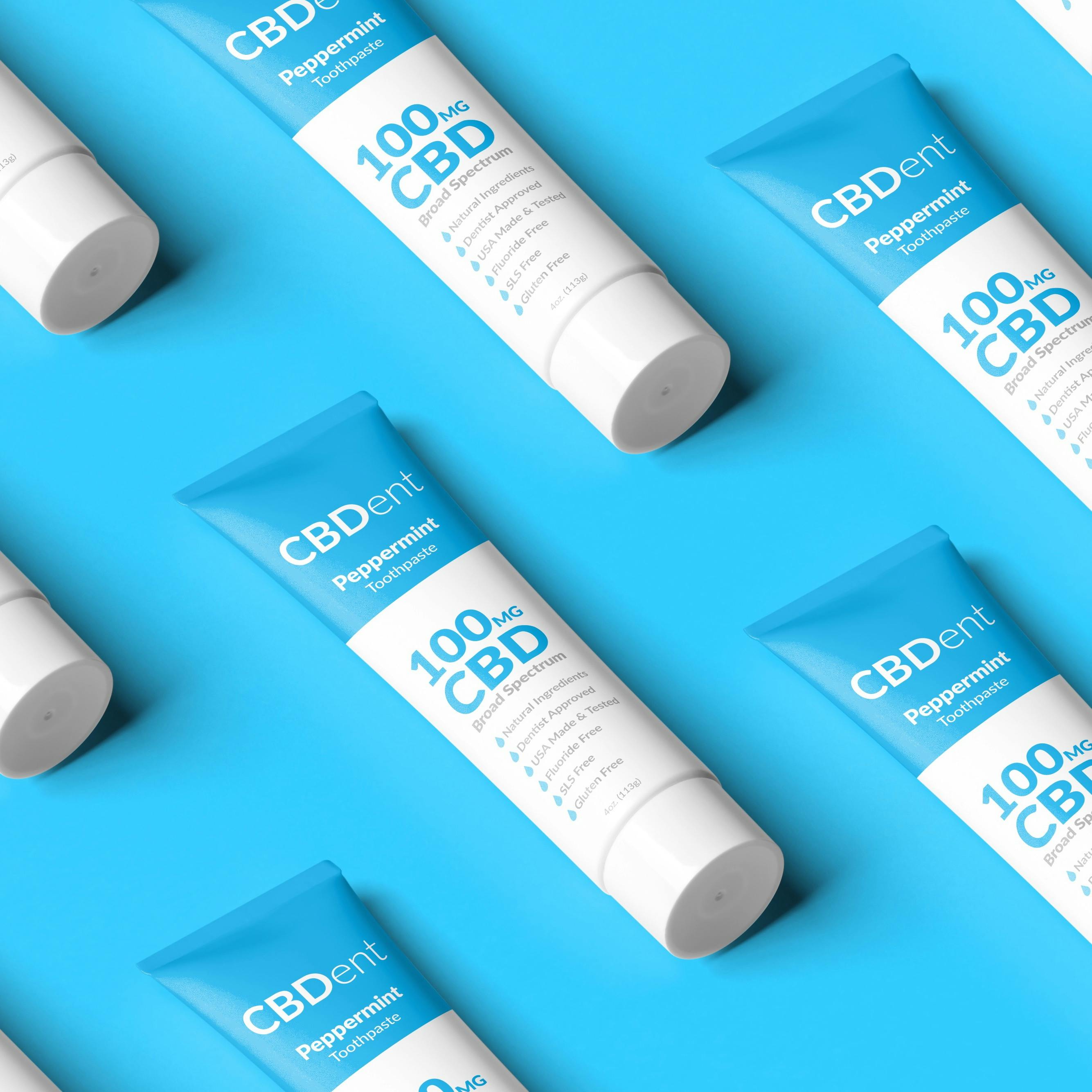 Cbdent Cbdent 100mg Cbd Toothpaste Peppermint Leafly