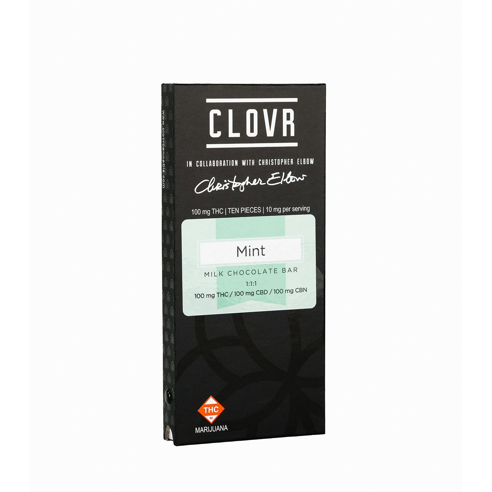 CLOVR: CLOVR - 100mg - Chocolate Bar - 1:1:1 Mint Chocolate | Leafly