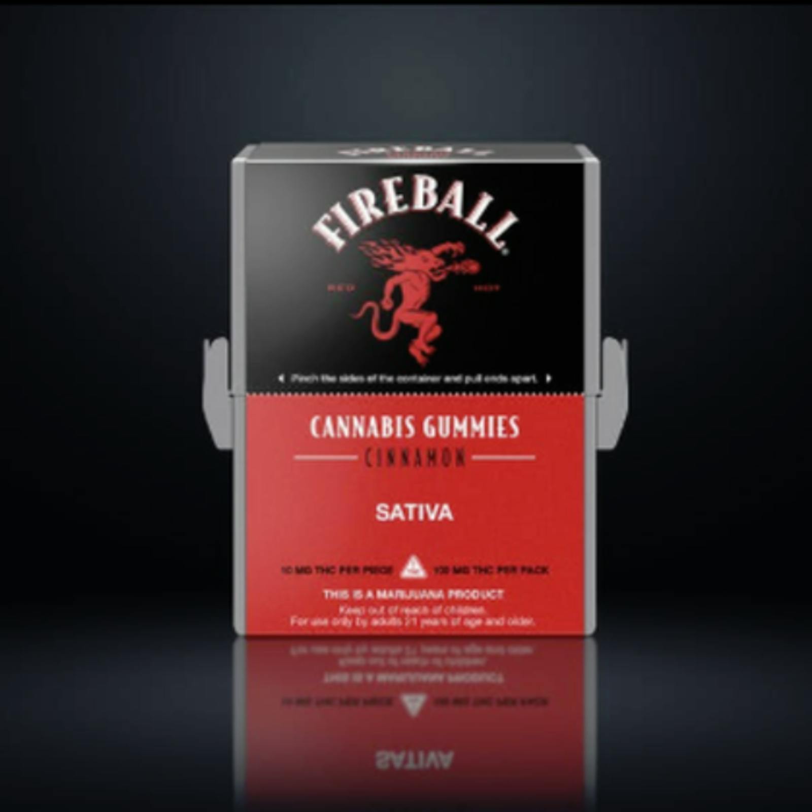Fireball Cannabis Gummies: Fireball Cannabis Gummies 100mg 10-pack | Leafly