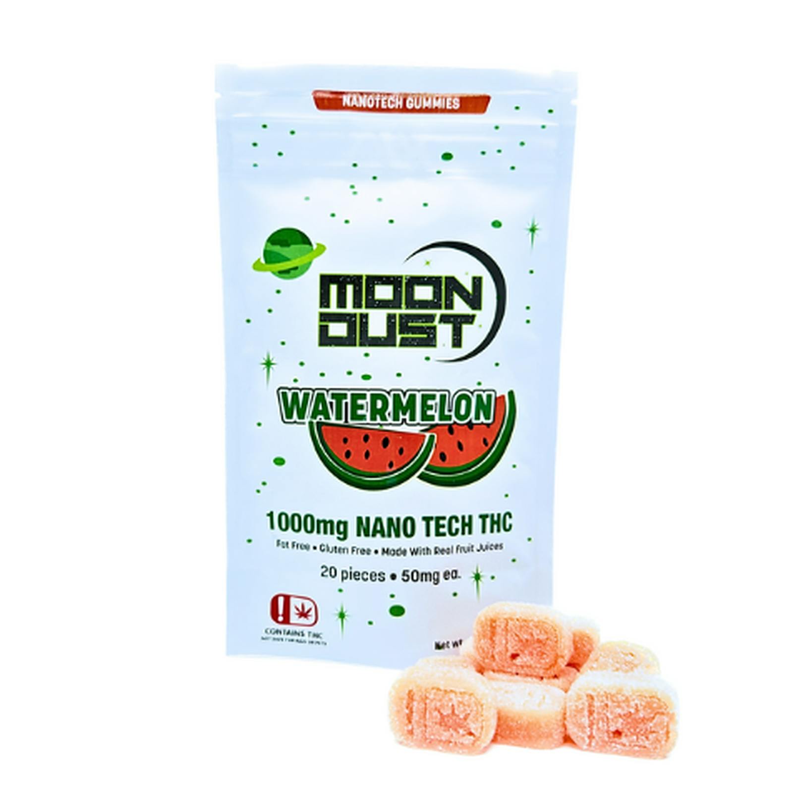 MOON DUST: 1000 MG NANOTECH GUMMY WATERMELON | Leafly