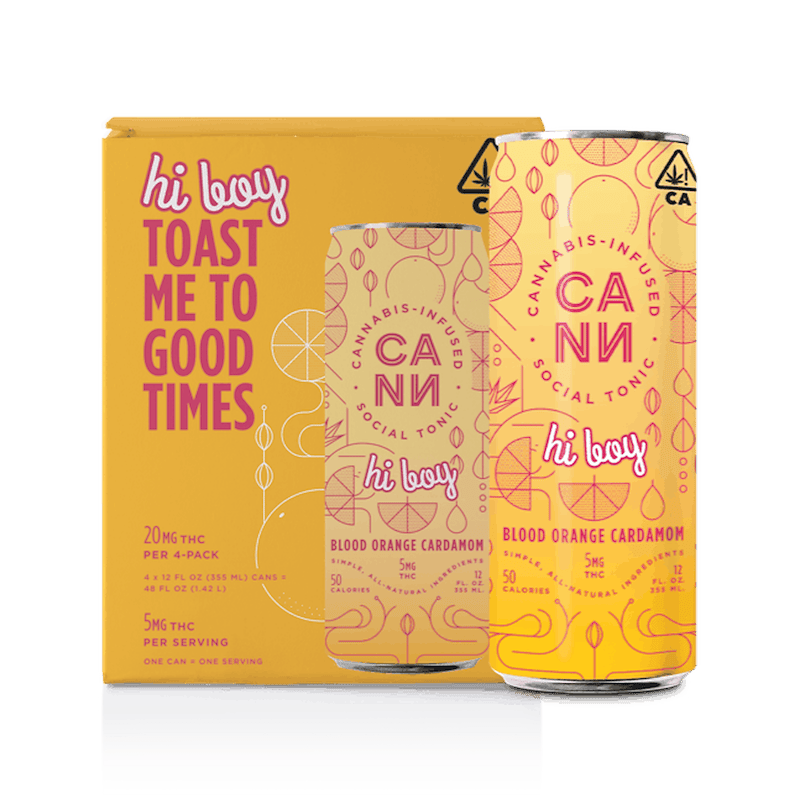 CANN: Blood Orange Cardamom Hi Boy - Cann Social Tonic (4pk) | Leafly
