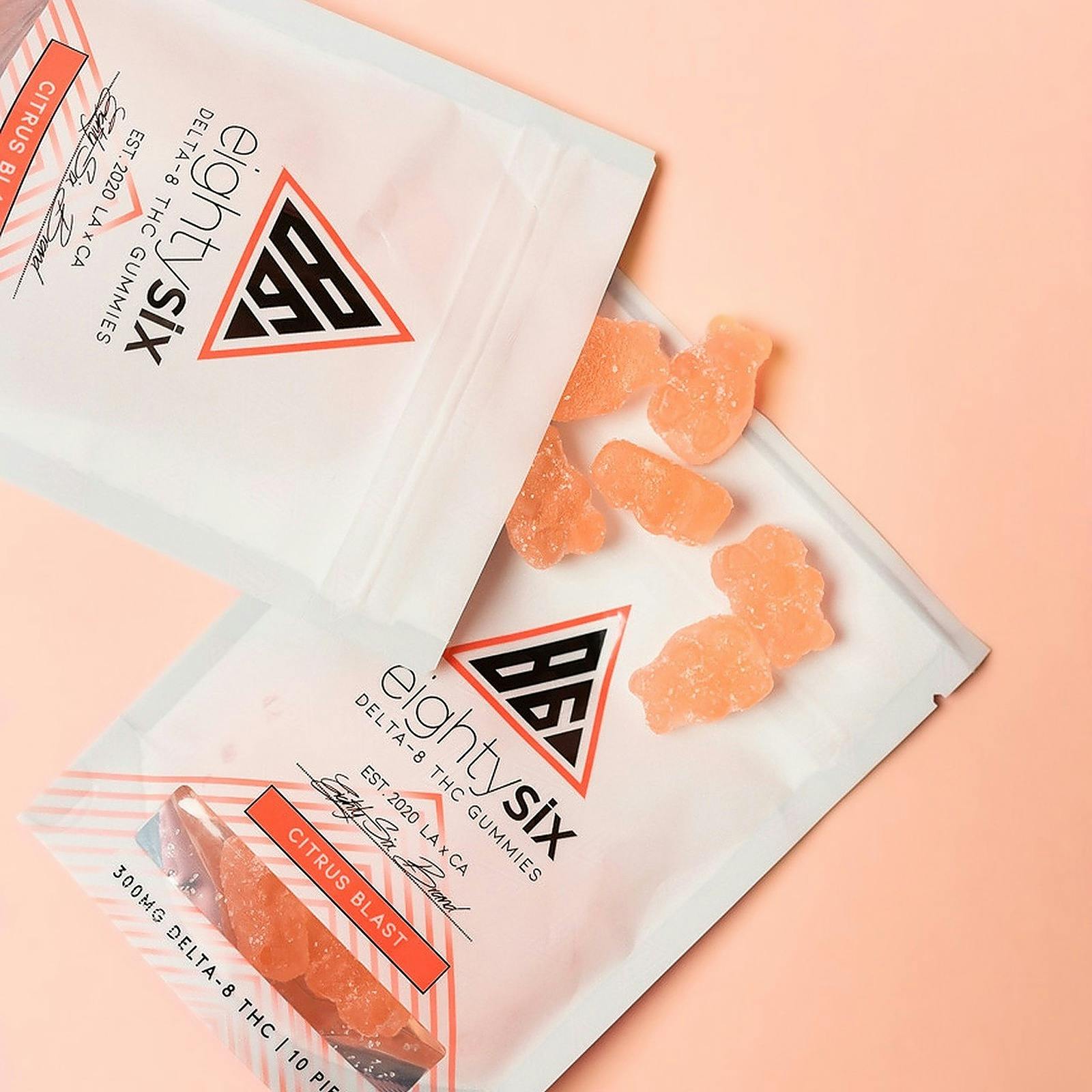 Eighty Six Brand: Eighty Six Brand - Citrus Blast Delta-8 Gummies | Leafly