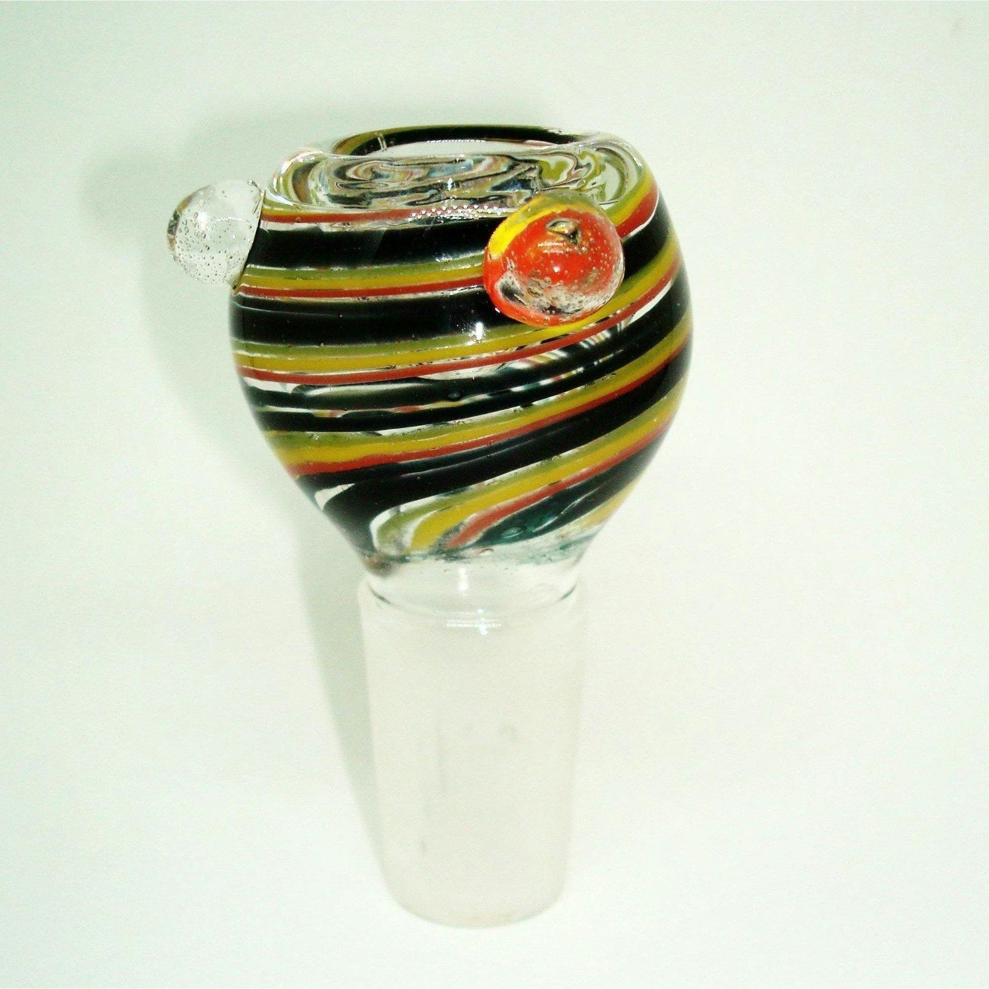 Kings Pipes Online Headshop Rasta And Black Swirl Glass Bowl Piece Leafly