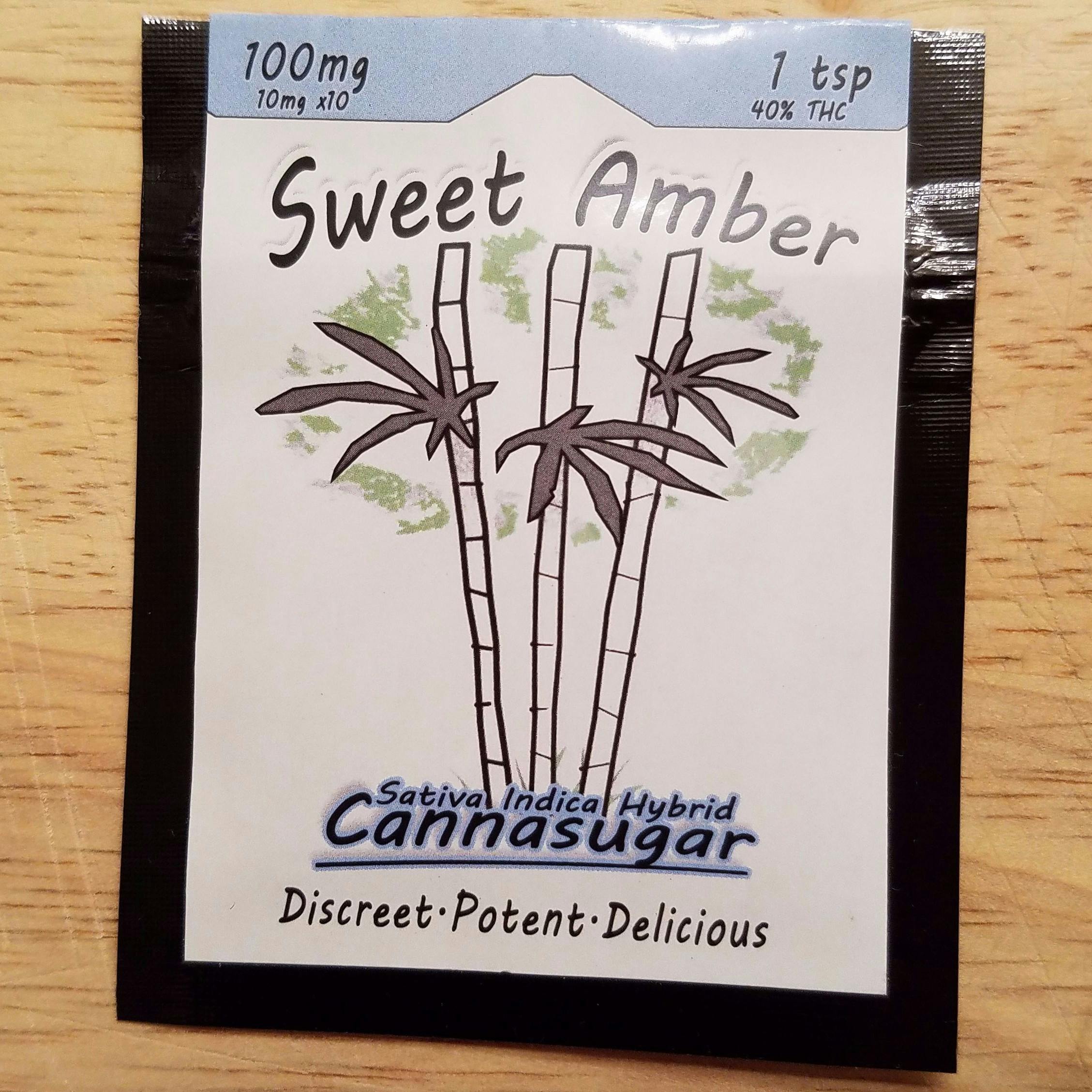 Sweet Amber Co.: Cannasugar, standard - Individual Teaspoon, 100mg | Leafly