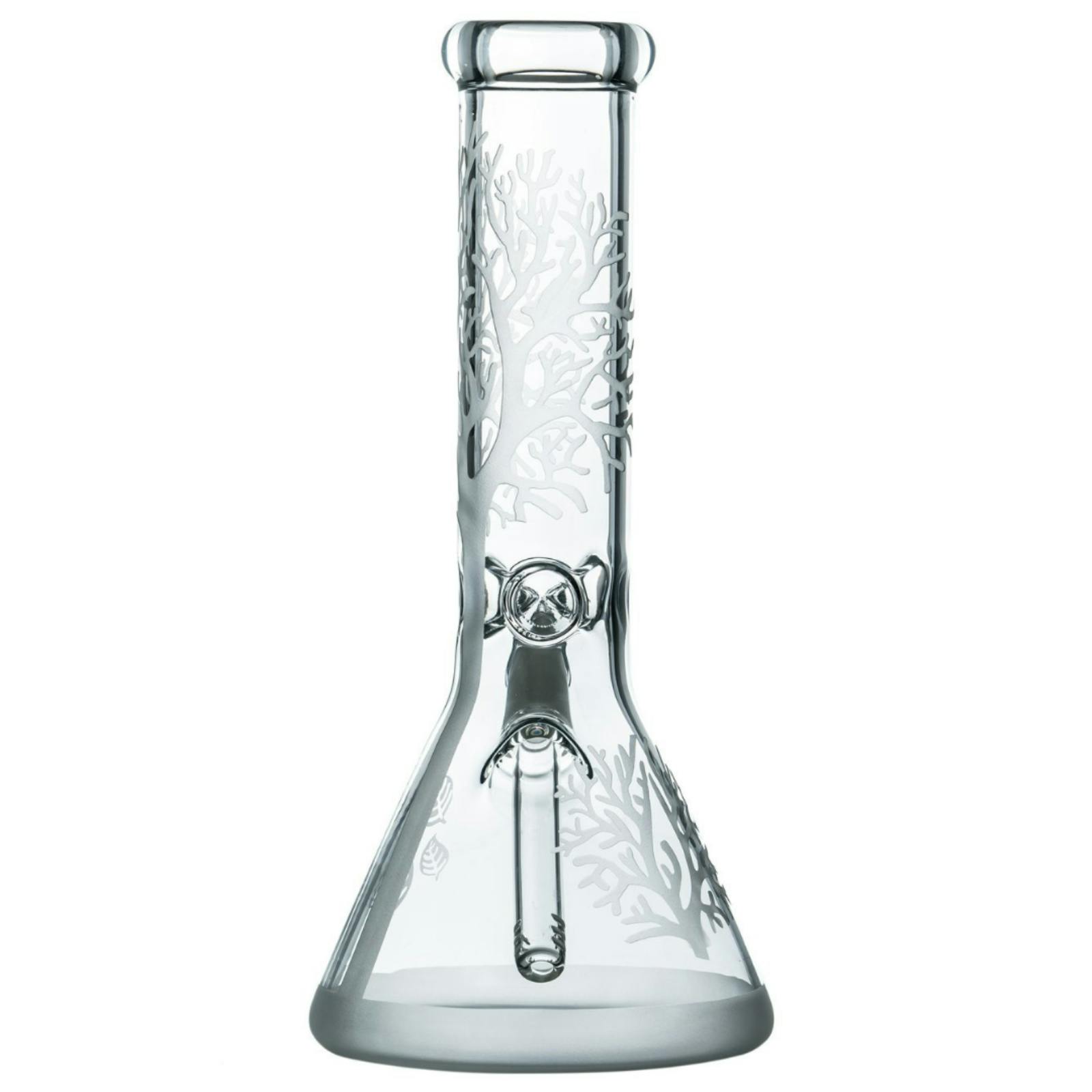 Sesh Sensei: Tree Sandblasted Etched Beaker Bong | Leafly