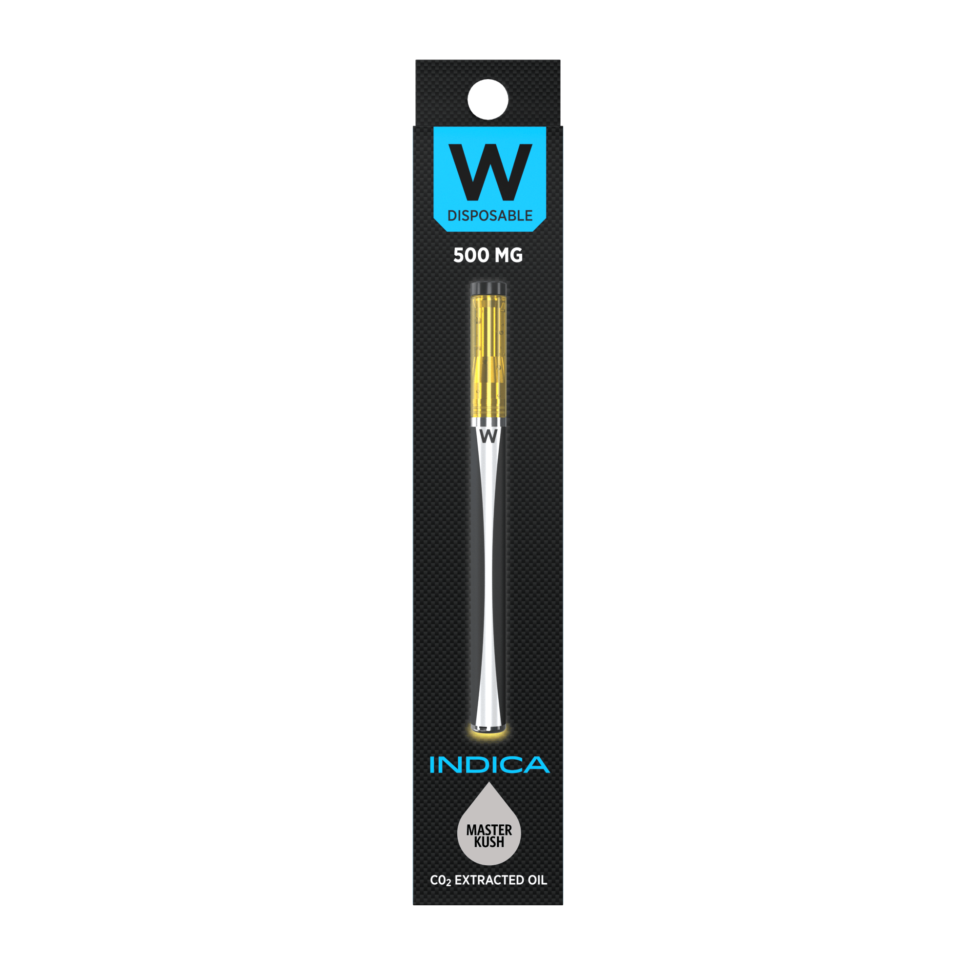 W Vapes: Master Kush Indica 500MG Disposable Vaporizer | Leafly