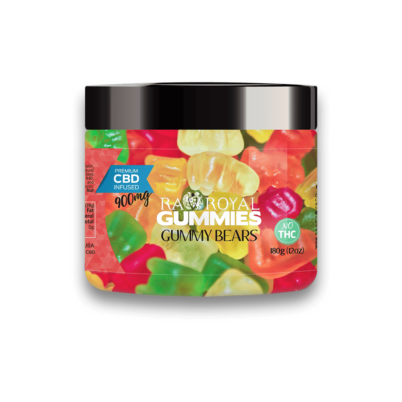 RA Royal: R.A. Royal Gummies: CBD Gummy Bear Jar (900 MG) | Leafly