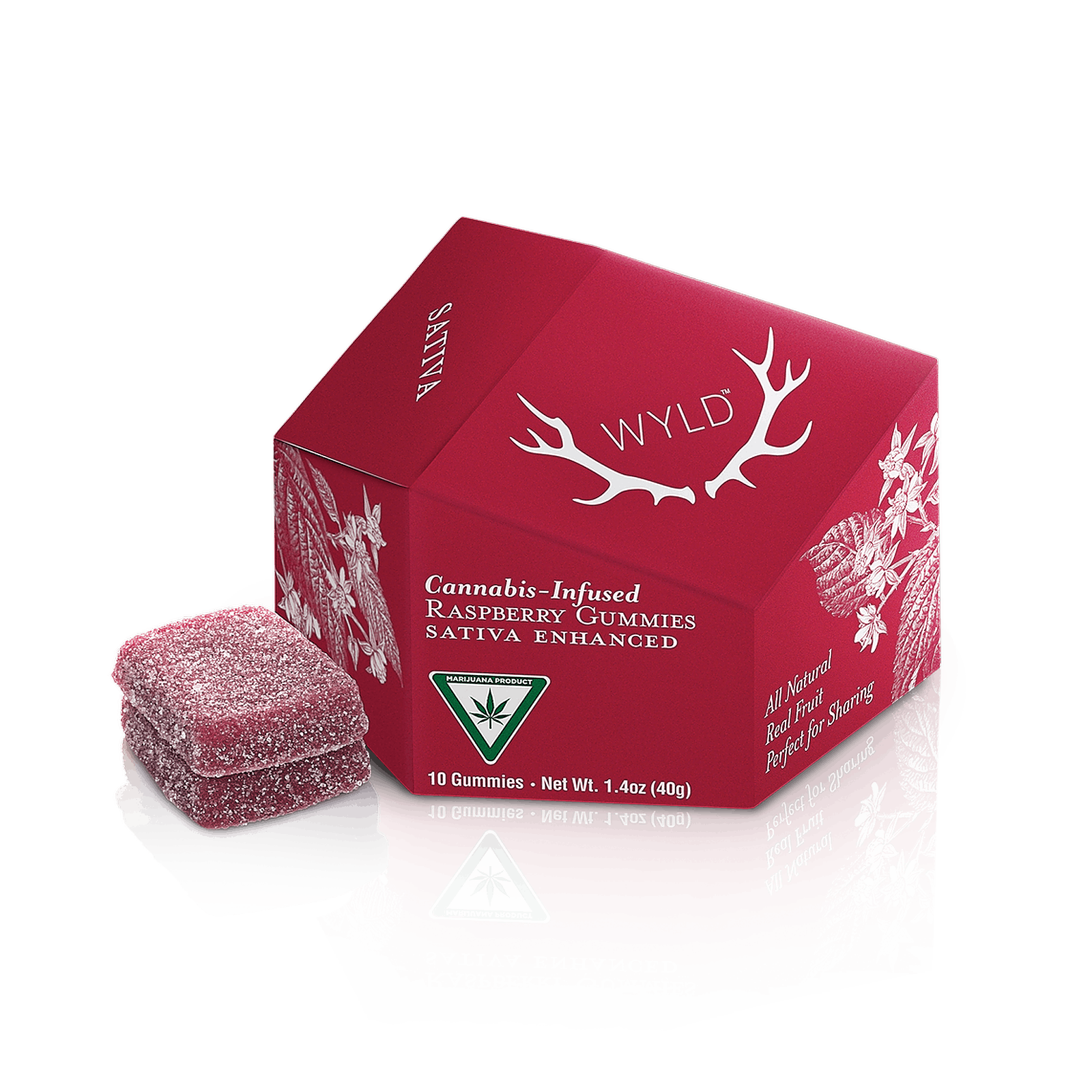 Wyld: Raspberry Sativa Enhanced Gummies | MI | Leafly