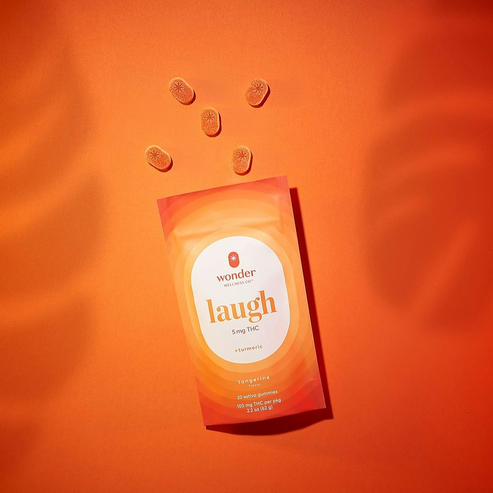 Wonder Wellness Co Wonder Laugh Gummies Tangerine 20pk Leafly