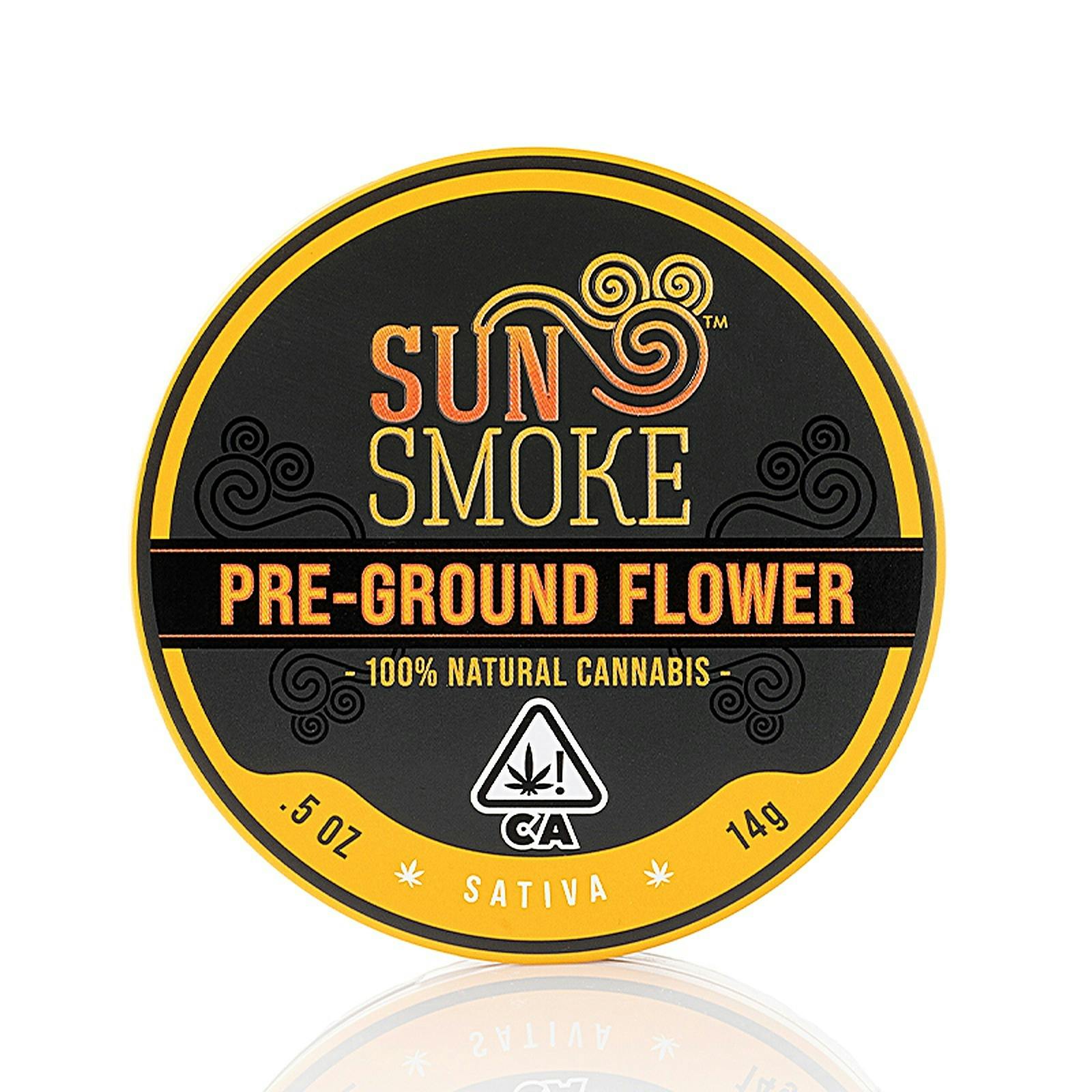 SunSmoke: Pre-Ground Flower 1/2oz Tin (Sativa) | Leafly