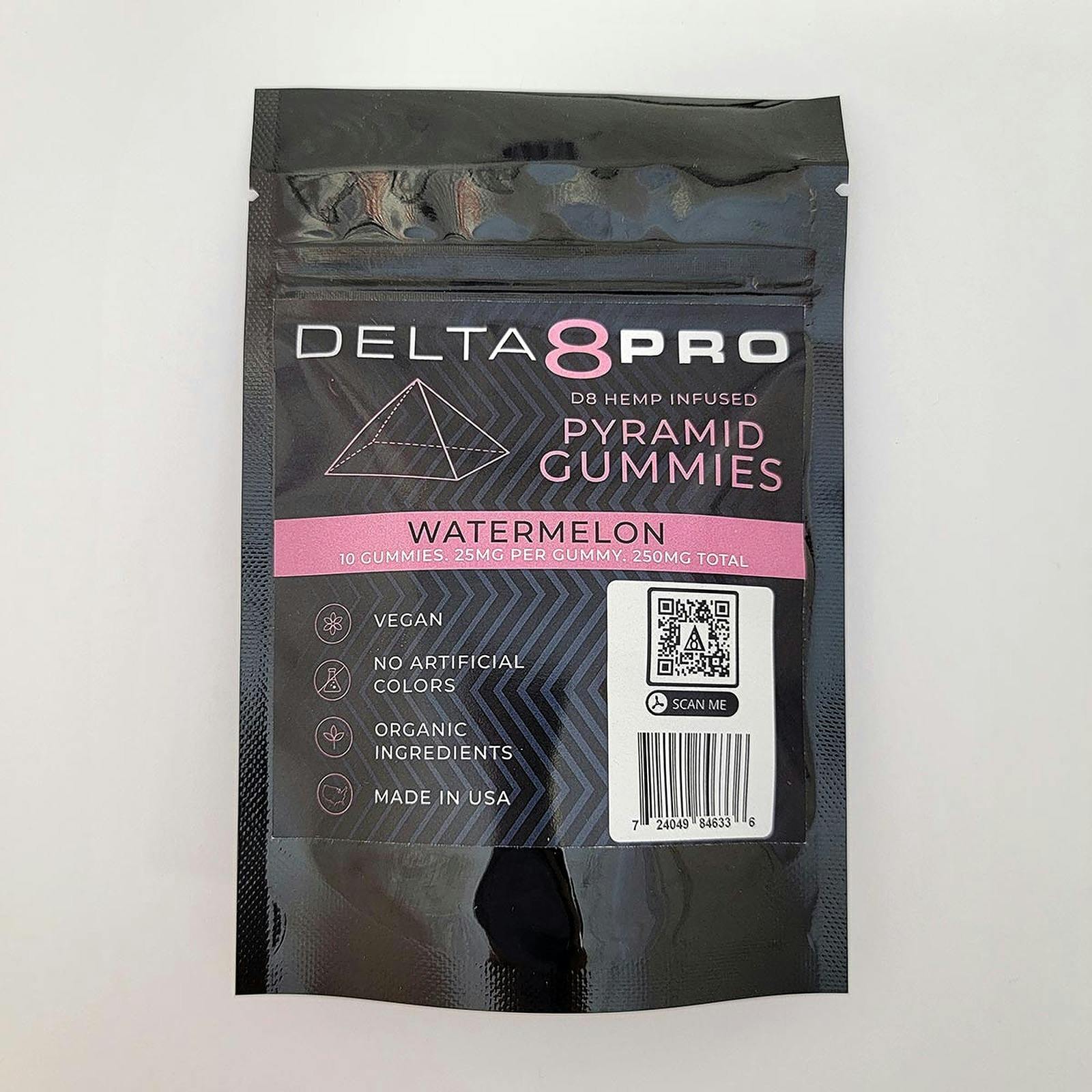 Delta 8 Pro: 25mg Delta 8 THC Gummies Watermelon 10 Count | Leafly