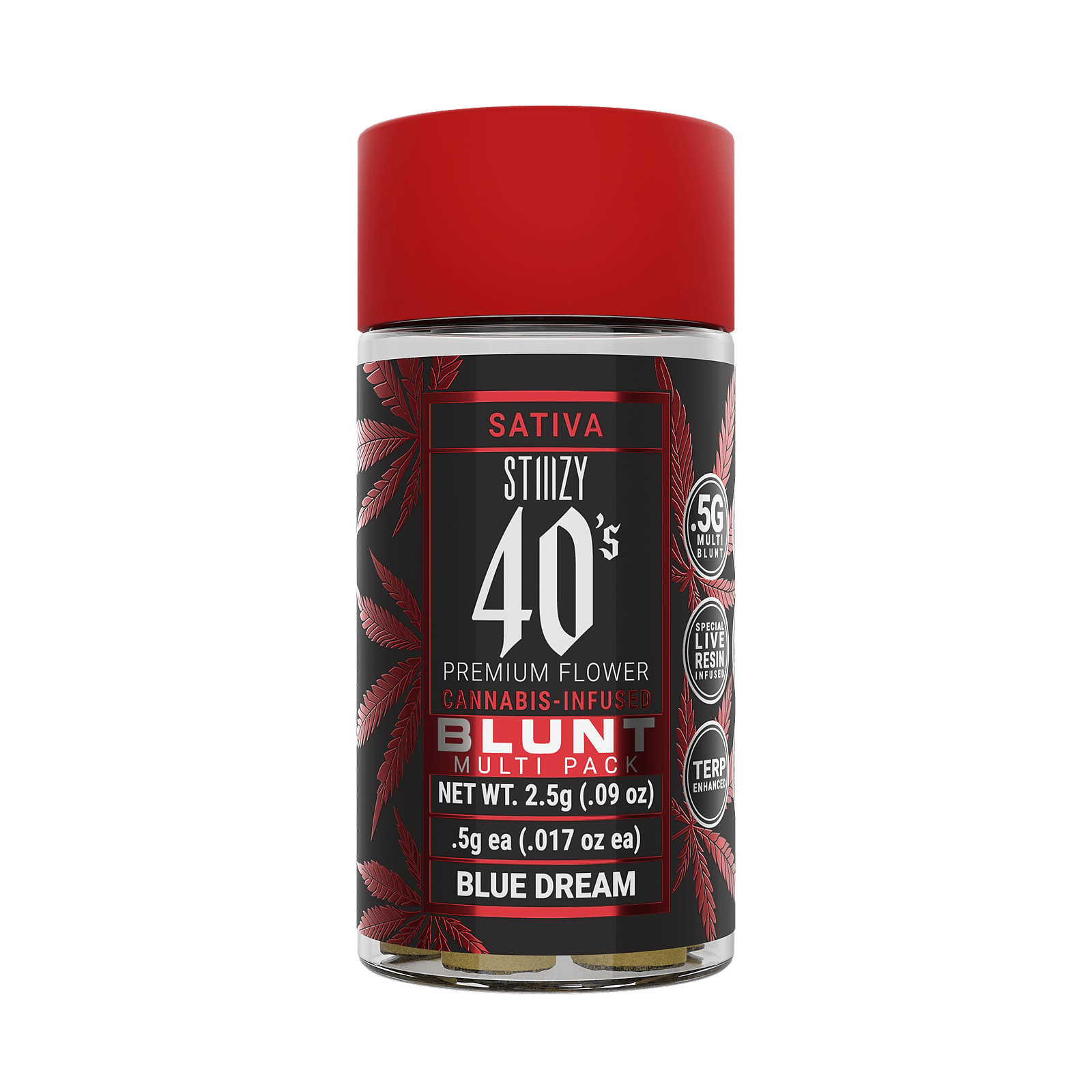 STIIIZY: BLUE DREAM - 40S BLUNT MULTIPACK .5G | Leafly