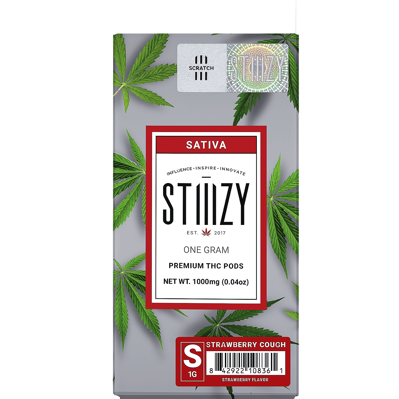 STIIIZY: STRAWBERRY COUGH - PREMIUM THC POD 1G | Leafly