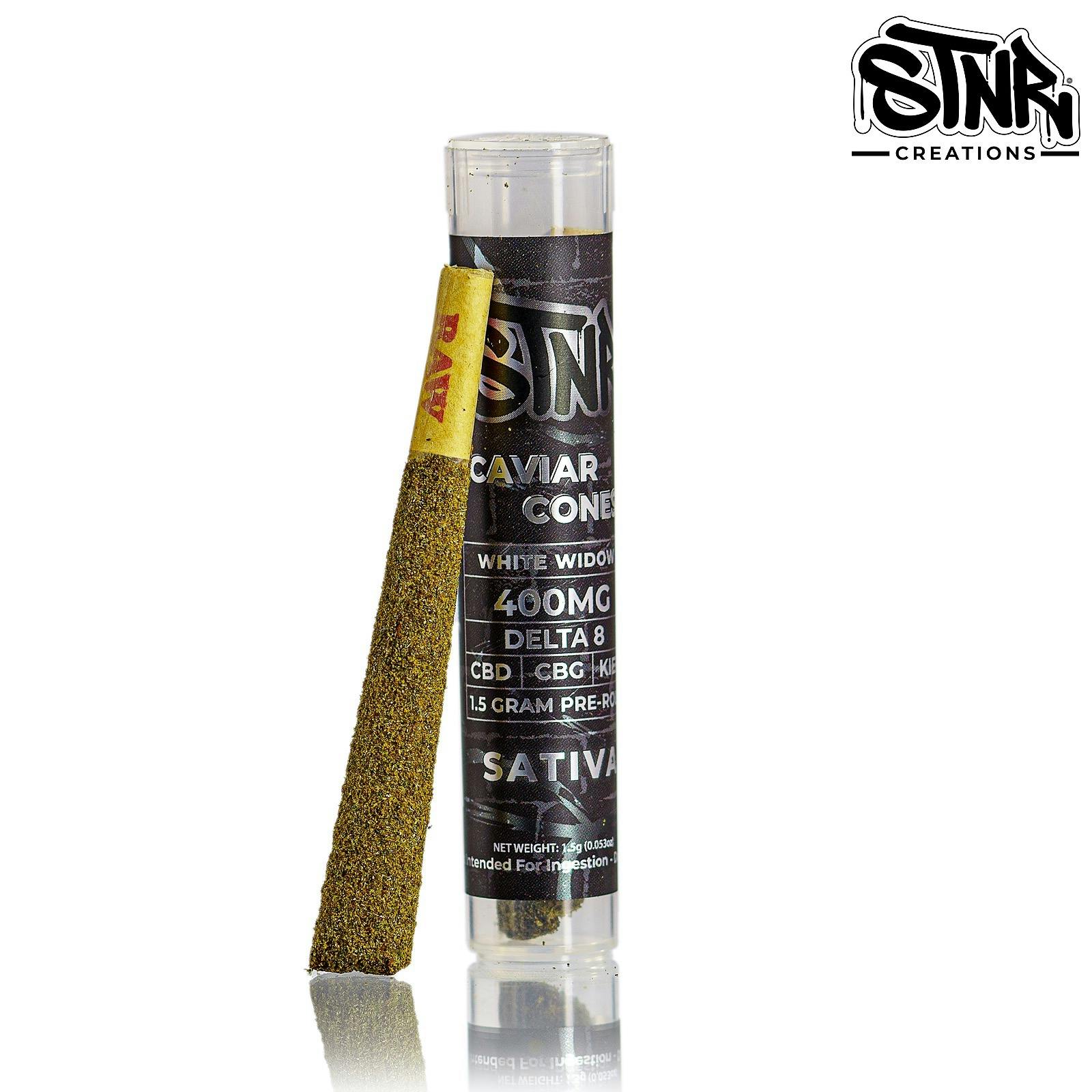 STNR Creations: 400MG White Widow Kief Coated Pre-roll | Leafly