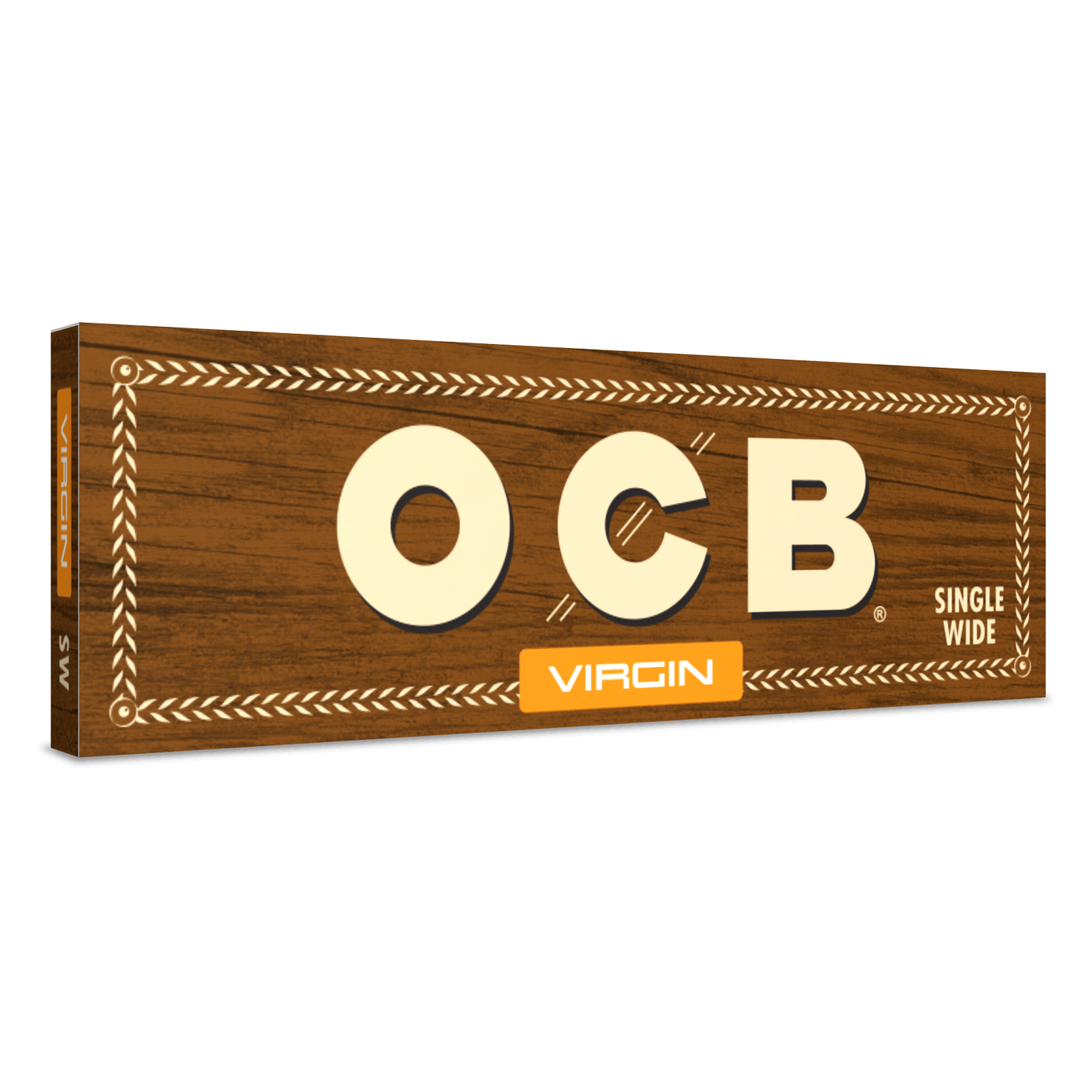 OCB Cones & Rolling Papers: OCB Virgin Unbleached Papers - Single Wide ...