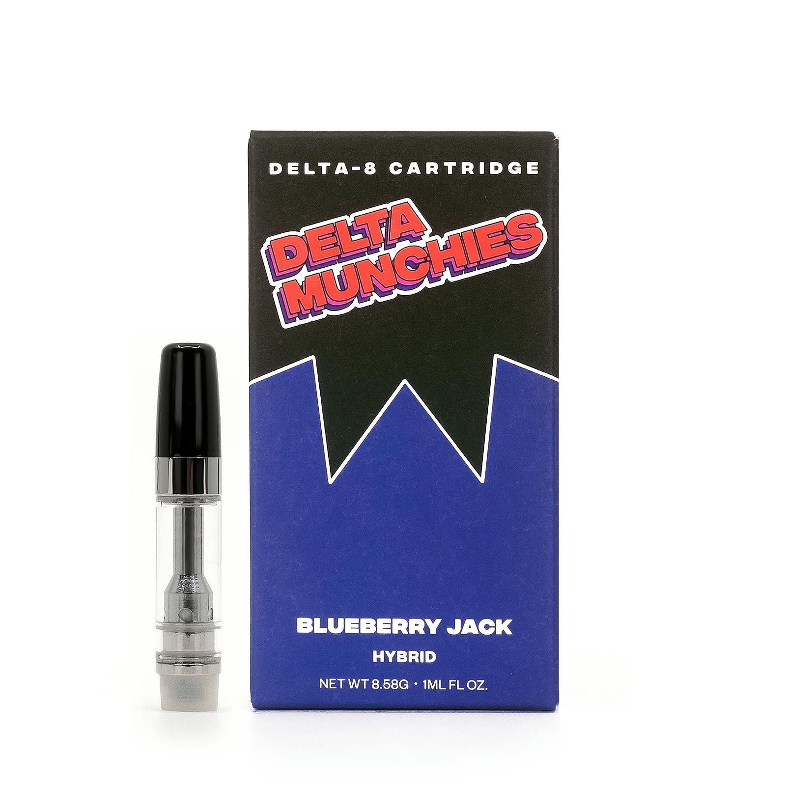 Delta Munchies: Blueberry Jack 1000mg Delta 8 Vape Cartridge | Leafly