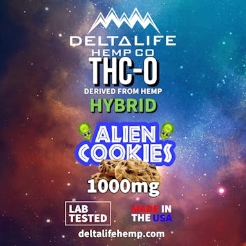 Delta Life Hemp: Alien Cookies THCO 1000mg Disposable Hybrid | Leafly