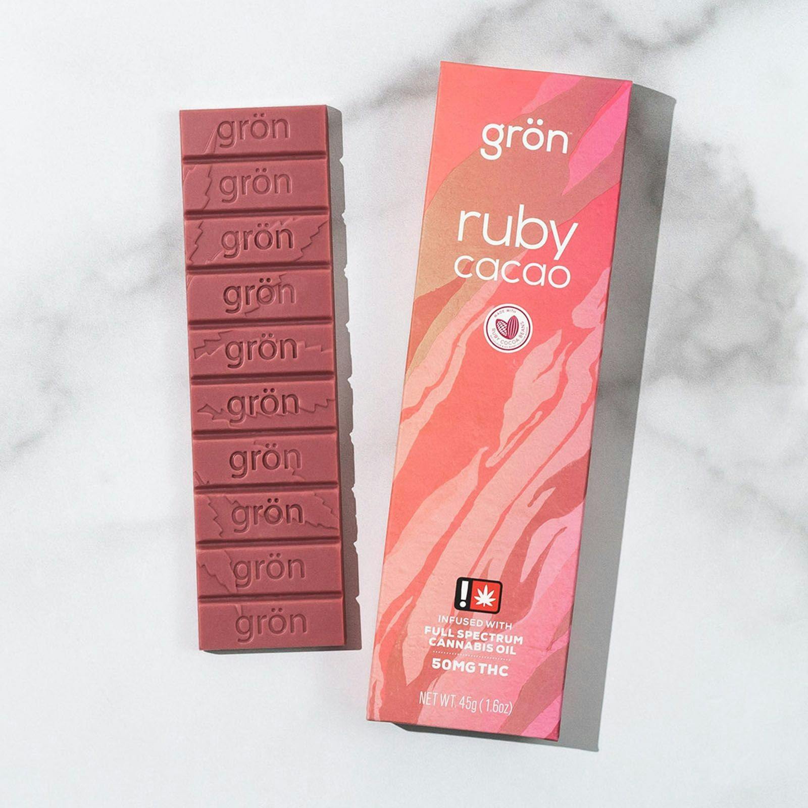 Grön: THC Ruby Cacao 50mg | Leafly