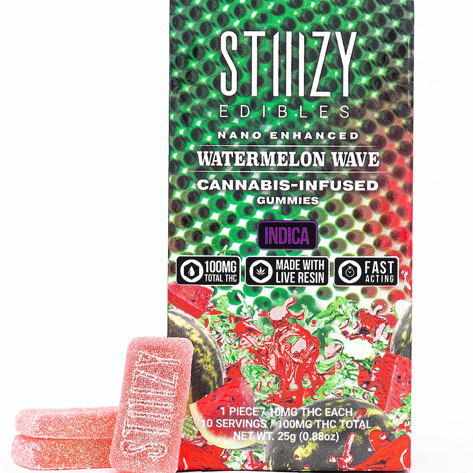 STIIIZY: WATERMELON WAVE STIIIZY EDIBLES - 100MG | Leafly