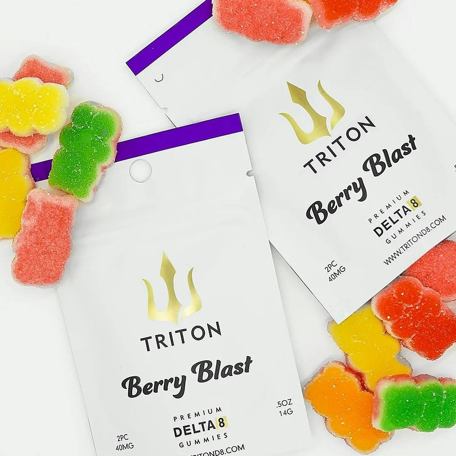 Triton: 20mg Delta 8 Berry Blast Gummies | Leafly