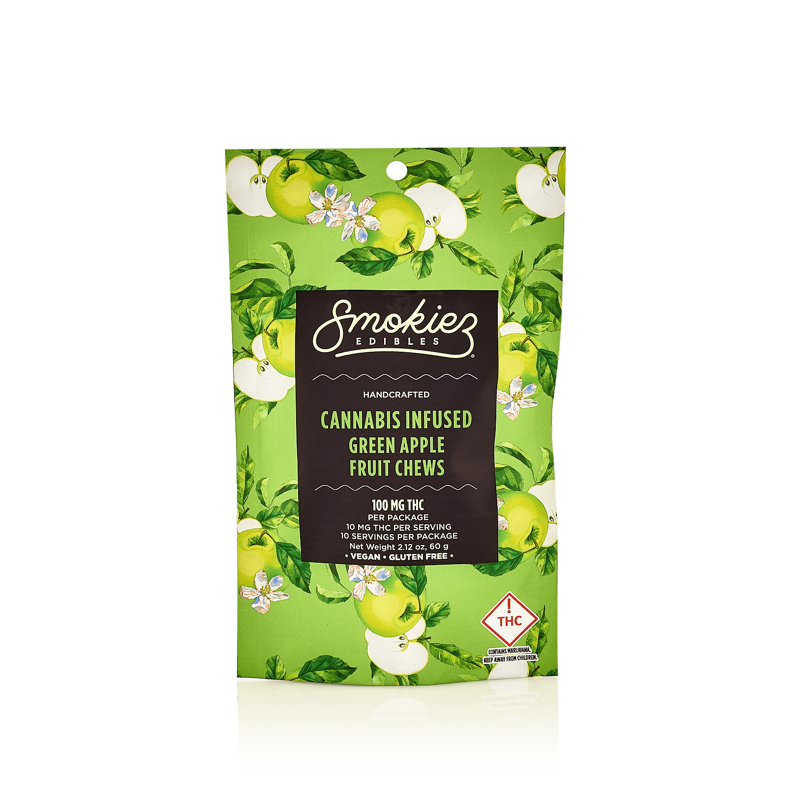 Smokiez Edibles: Smokiez Green Apple 100mg CBG : 100mg THC 1:1 Fruit ...