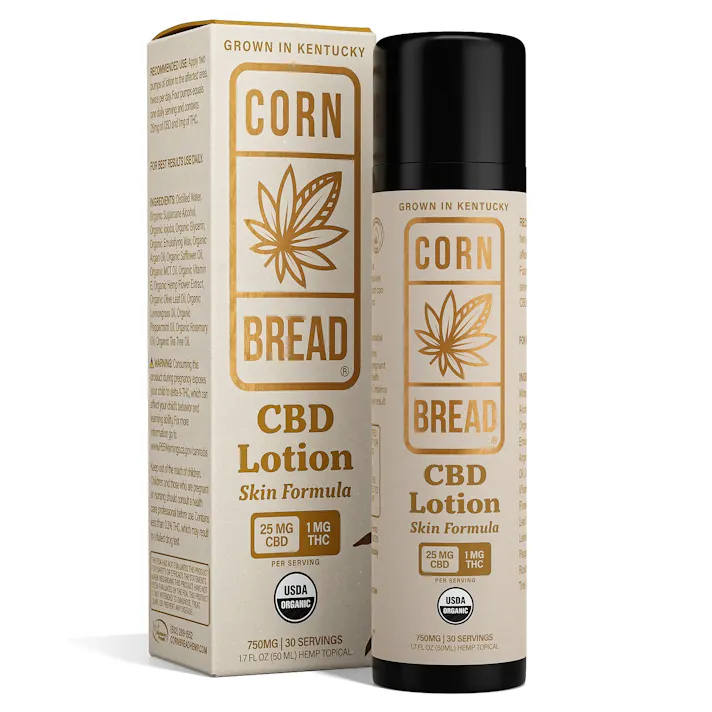Cornbread Hemp: CBD Lotion Skin Formula: 2oz 500mg | Leafly
