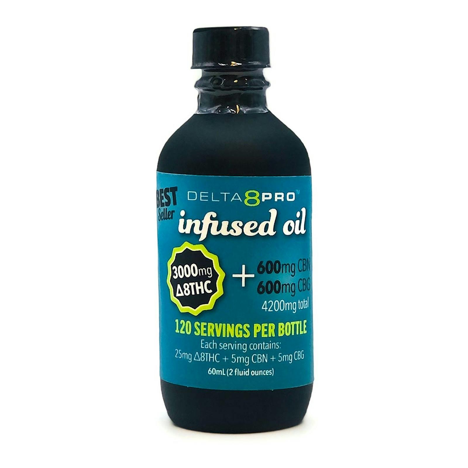 Delta 8 Pro: Delta-8 THC, CBG, and CBN 4200mg Tincture 60ml | Leafly