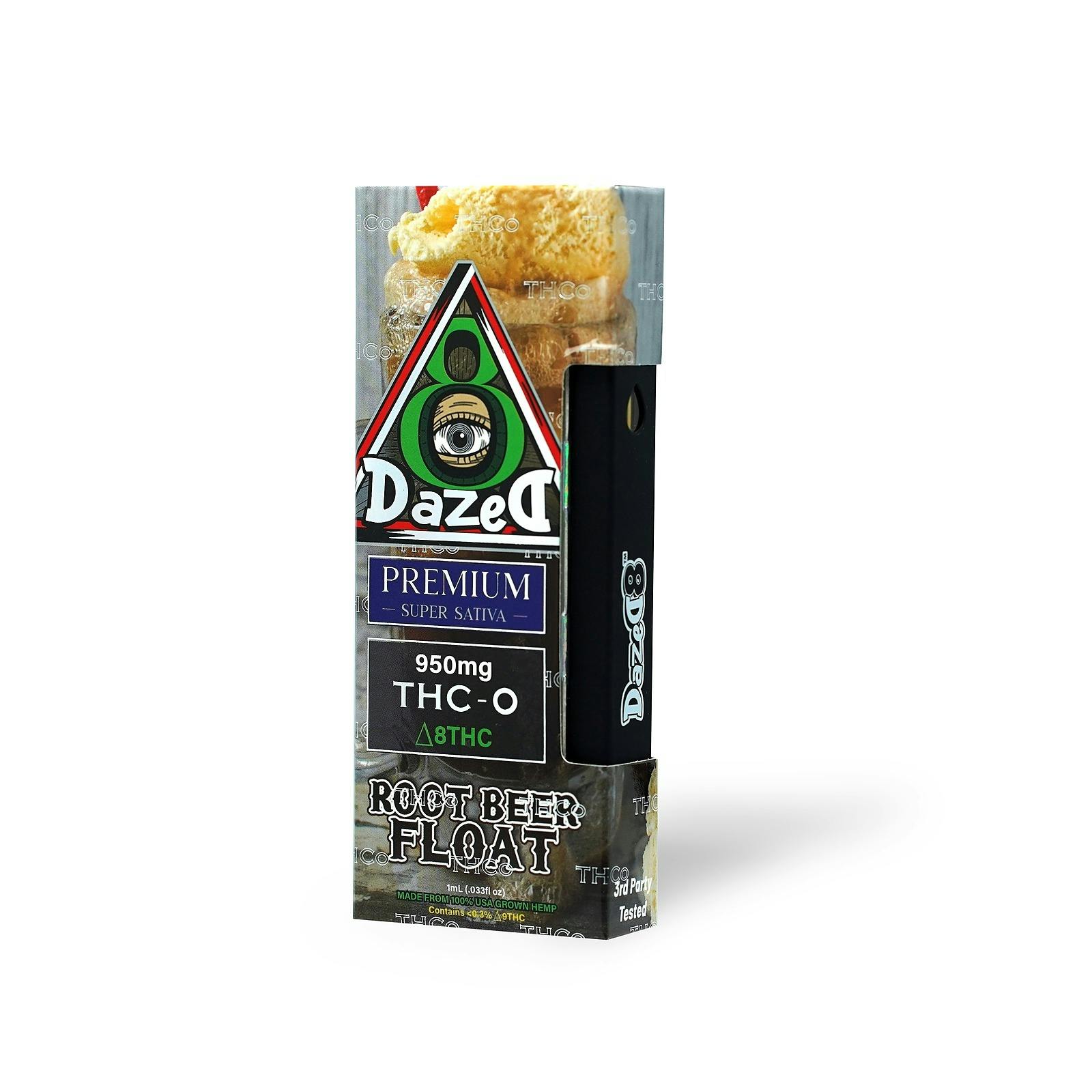 DazeD8: Root Beer Float Delta 8/10 THC-O Disposable Vape — 1 Gram | Leafly