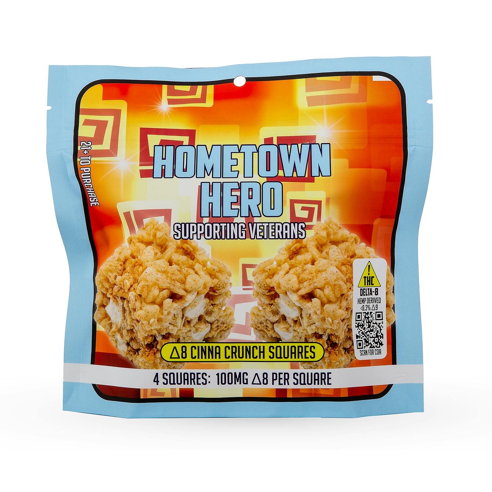 Hometown Hero: Cinna Crunch Squares 300mg THC | Leafly