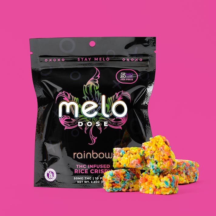Eighty Six: Melo Dose - Rainbow 50MG Delta-9 THC Rice Crispy | Leafly