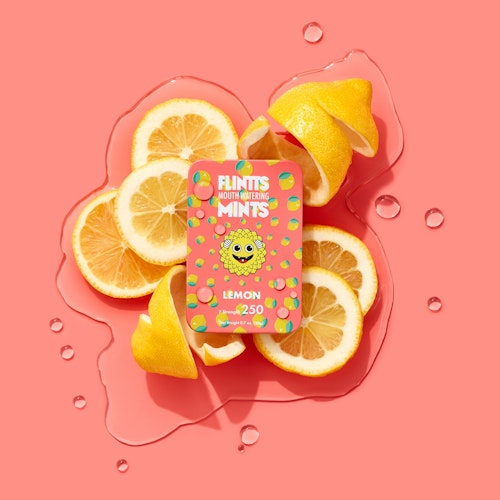 Flintts Mouth Watering Mints: Pink Lemonade F-Strength 250 | Leafly