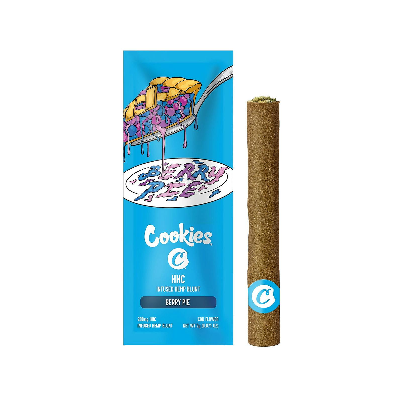 BOOM Headshop: Cookies HHC Infused Hemp Blunt - Berry Pie | Leafly