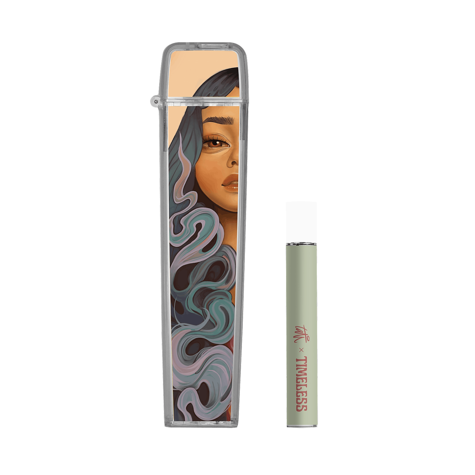 Timeless Vapes: Tatiana Suarez Flip Case & Battery Combo 1000mg | Leafly