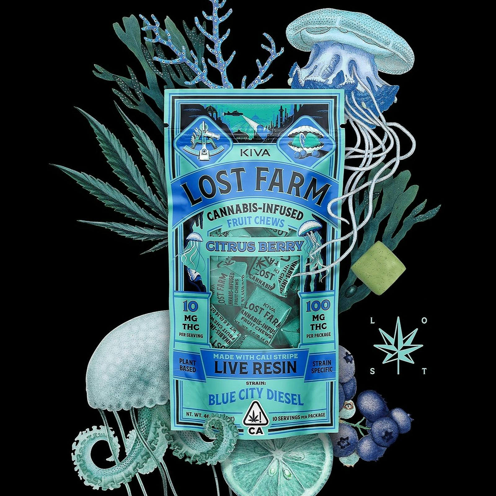 Lost Farm: 10mg Lost Farm 'Blue City Diesel x Citrus Berry' Live Resin ...