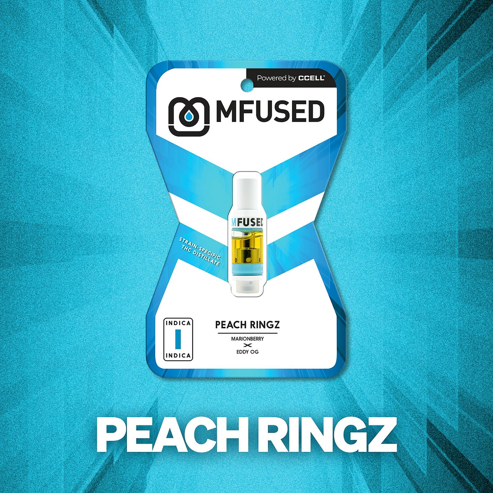 MFUSED: Peach Ringz - Strain Specific Distillate Tank | Leafly