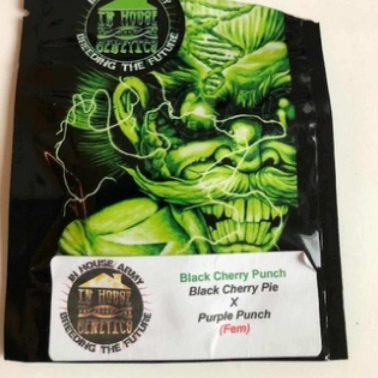 Strainly: In House Army Genetics - Black Cherry Punch seeds | Leafly