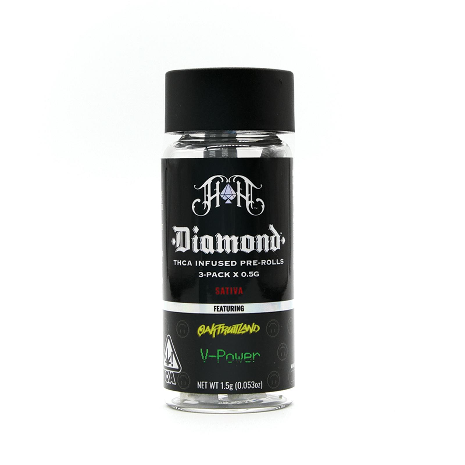 Heavy Hitters: OakFruitland: V-Power Infused Diamond Pre-Roll 3 Pack 1 ...