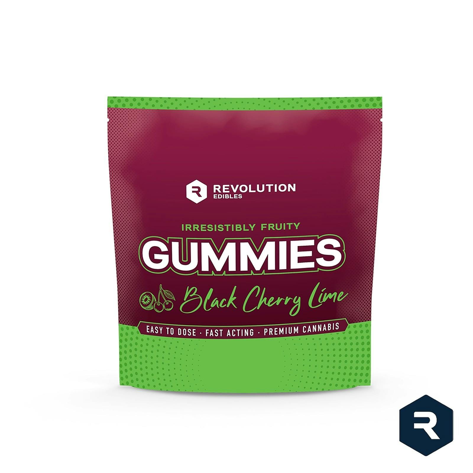 Revolution Cannabis: 1:1 Black Cherry Lime Gummies [20pk] (50mg CBD ...