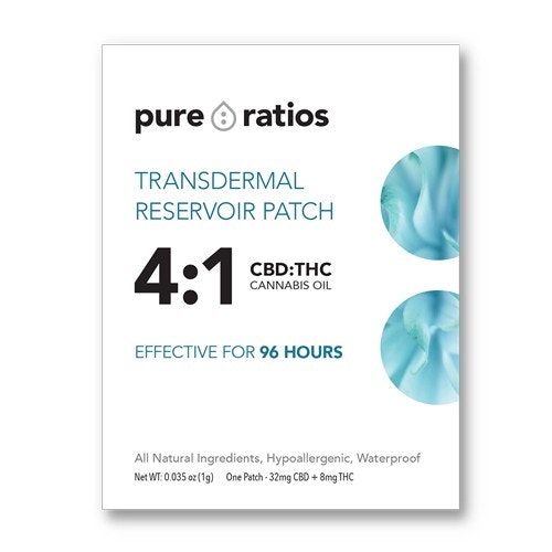 Pure Ratios: 4:1 CBD:THC Transdermal Reservoir Patch | Leafly