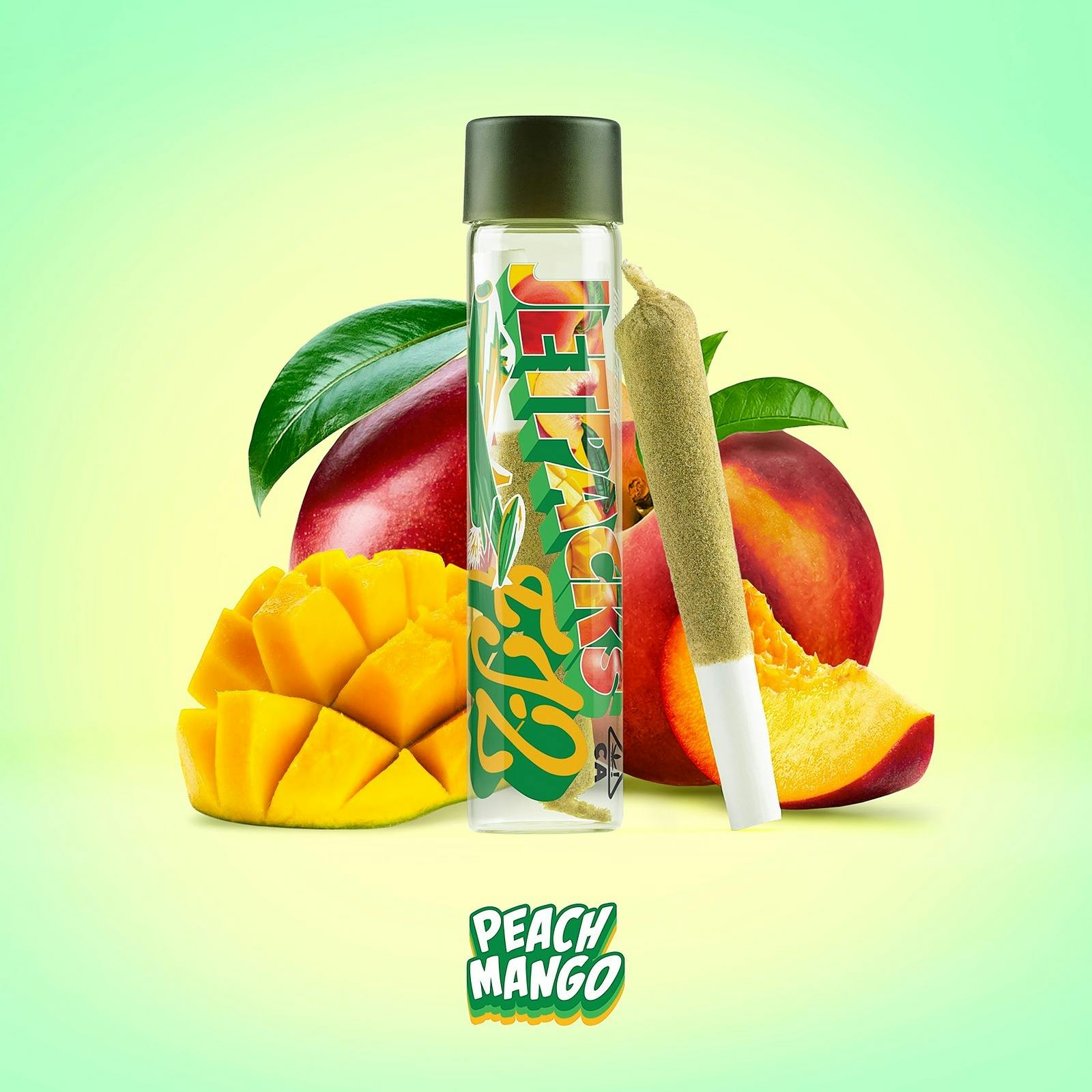 Jetpacks: Peach Mango FJ-2 (2G Infused, THCA Concentrate & Kief Covered ...