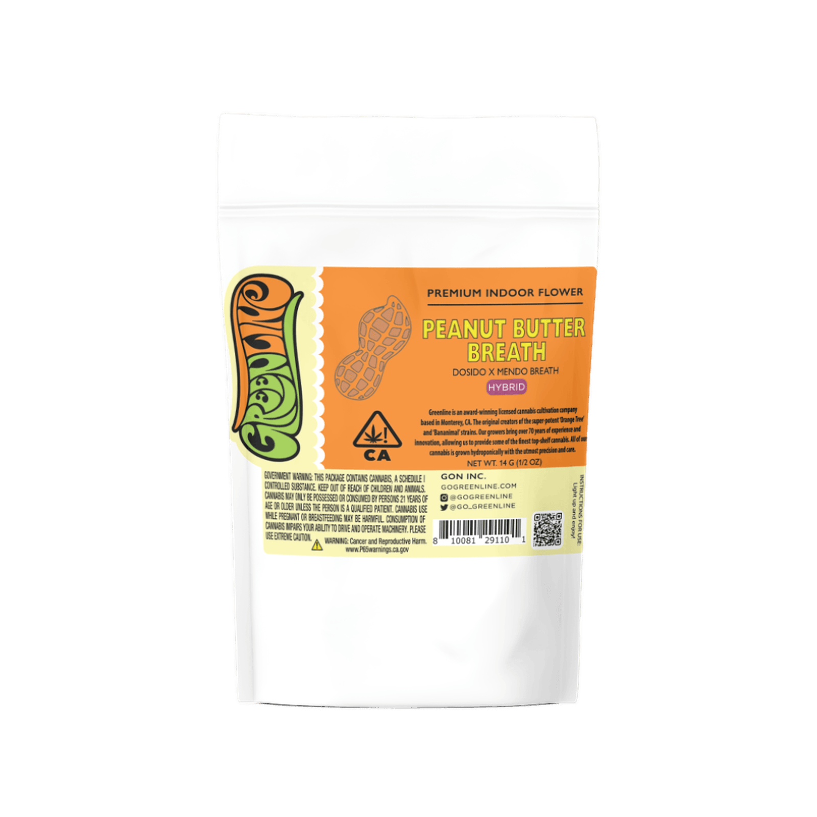 Greenline: Peanut Butter Breath (1/2 OZ) | Leafly