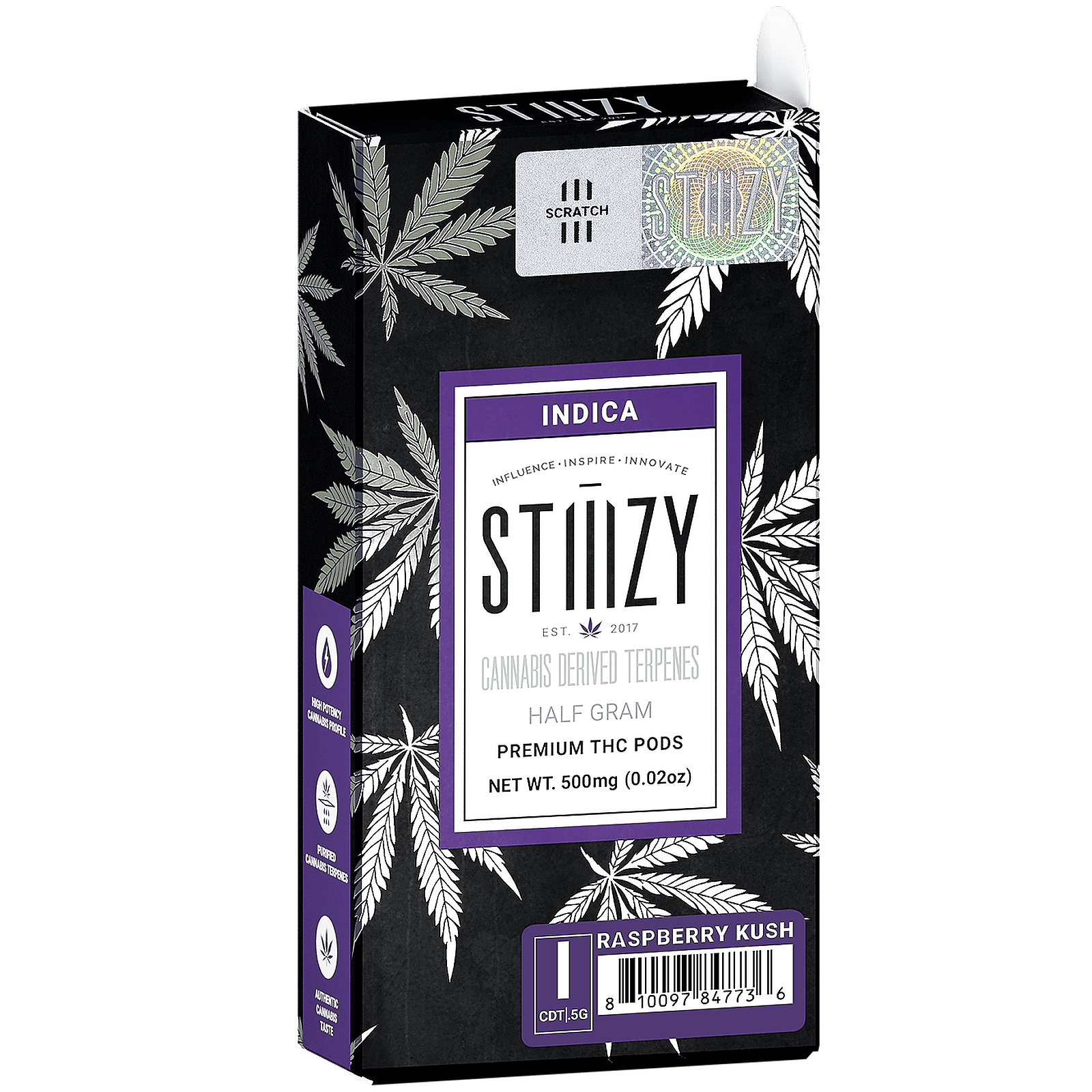STIIIZY: RASPBERRY KUSH - CANNABIS DERIVED TERPENES .5G | Leafly