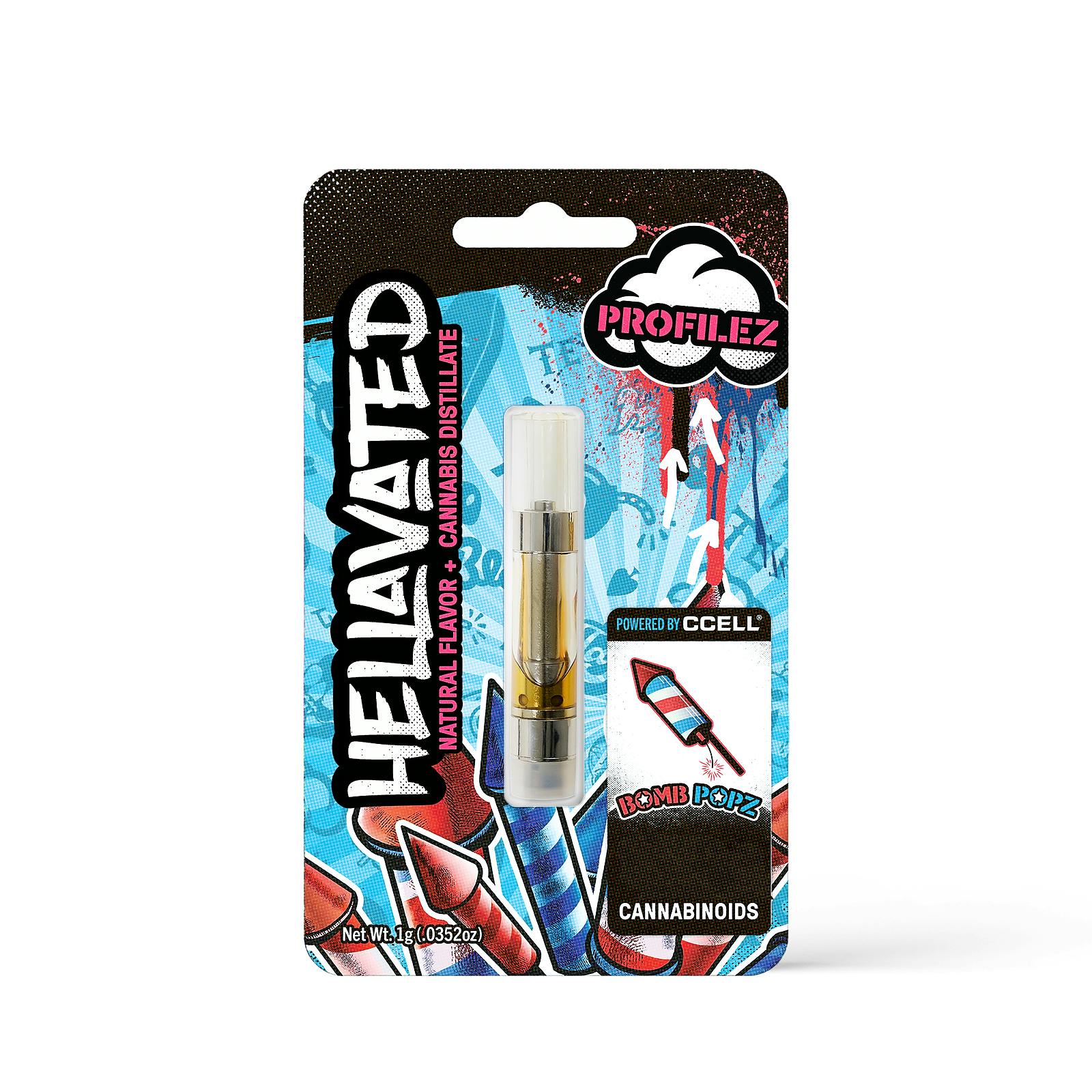 Hellavated: Bomb Popz Profilez Cartridge 1g | Leafly