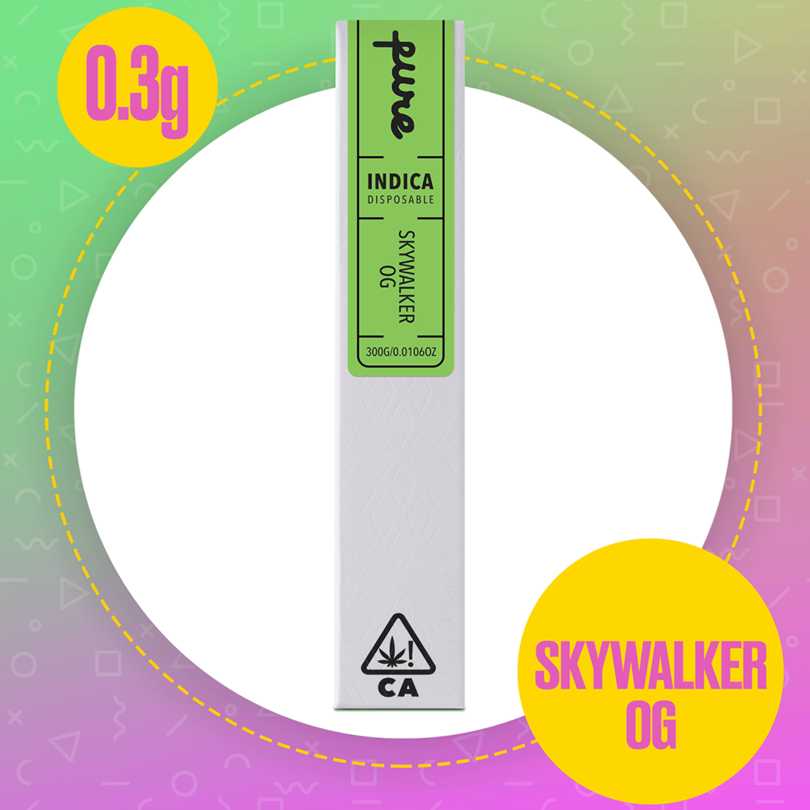 Pure Vape: Pure Disposable - Skywalker OG | Leafly