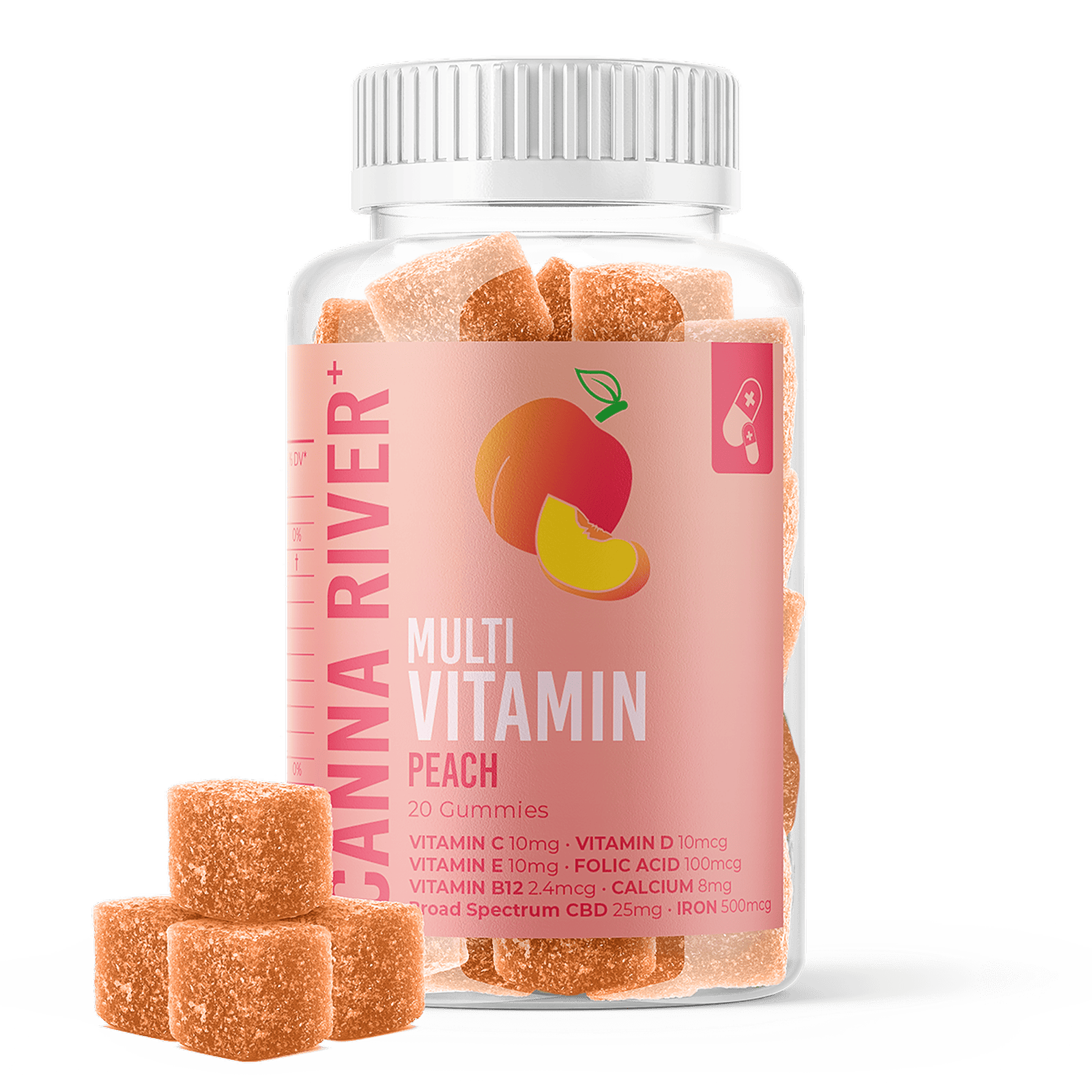 Canna River: CBD Gummy - Multi Vitamin / 400mg / 20 Gummies | Leafly