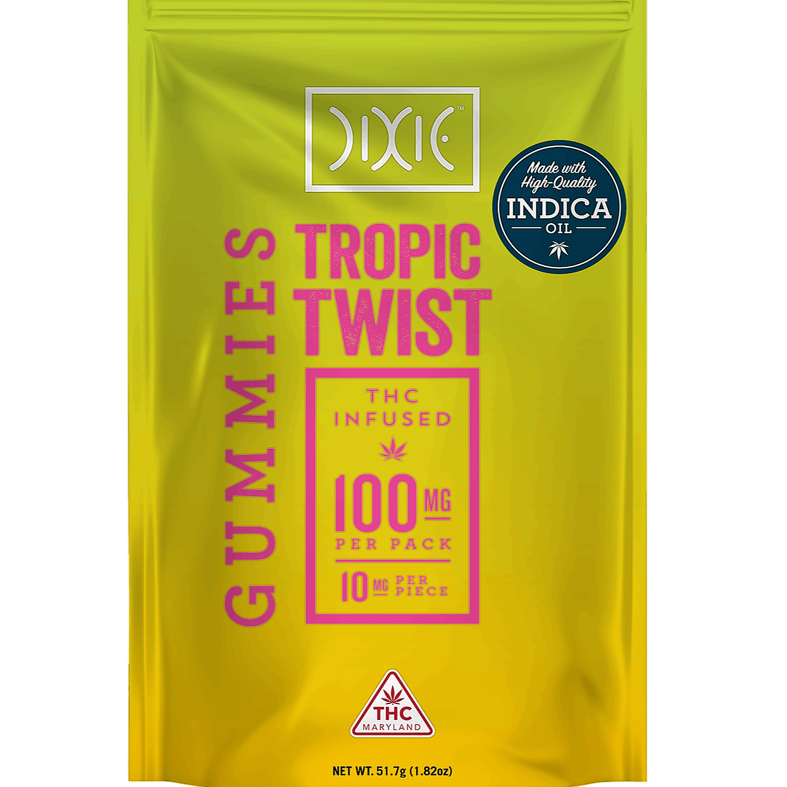Curio Wellness: Dixie: Tropic Twist Indica 250mg | Leafly