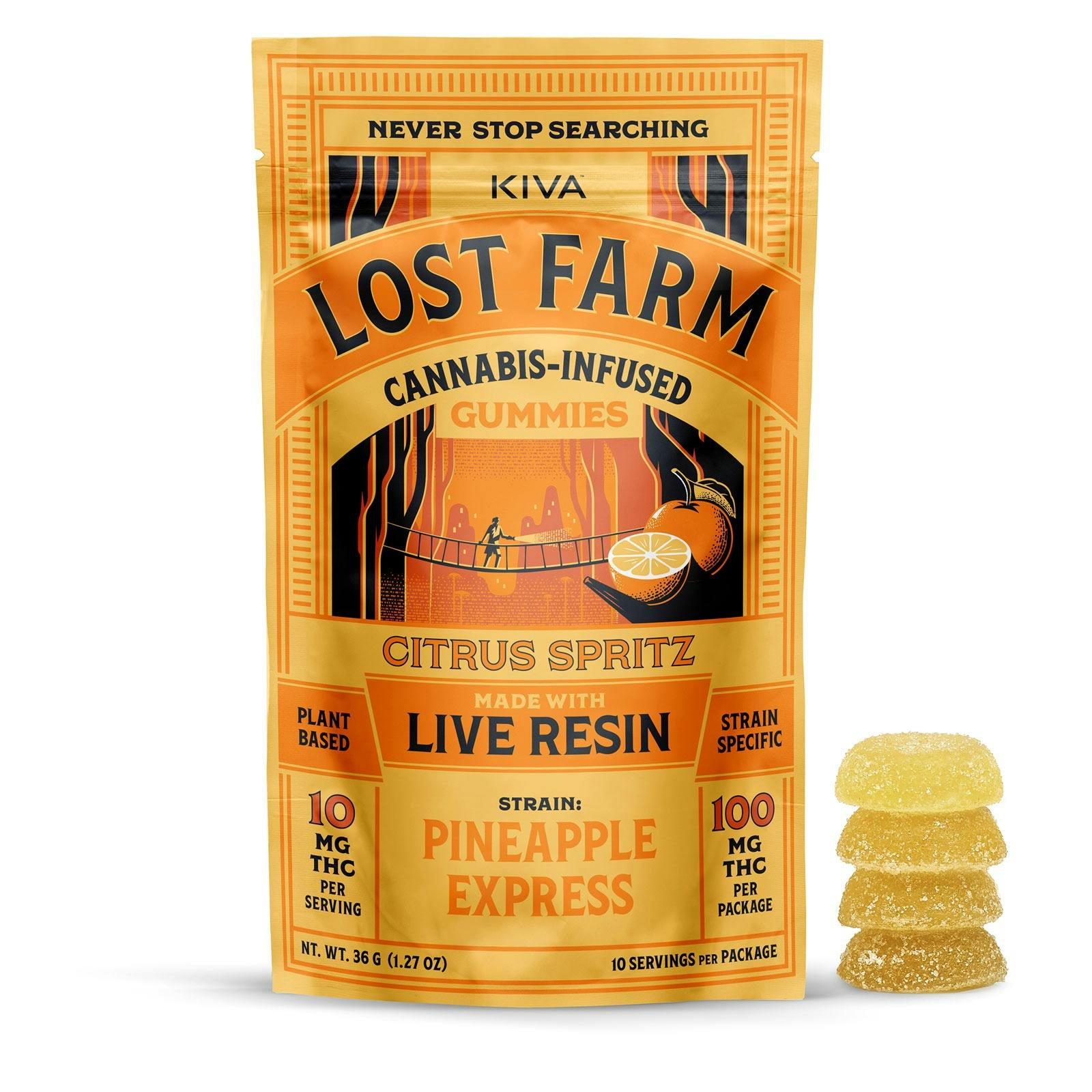 Lost Farm: 10mg Lost Farm 'Pineapple Express x Citrus Spritz' Live ...