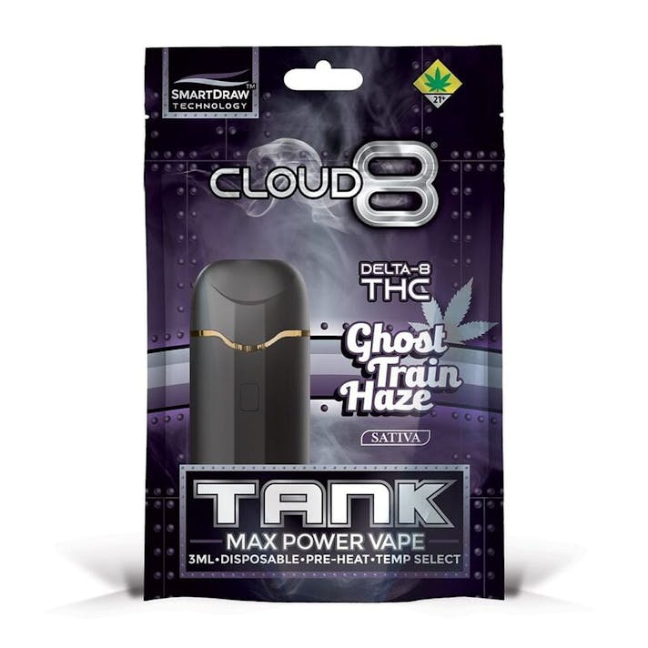 Cloud 8 Delta-8 THC: Cloud 8 3ML Tank Disposable - Delta 8 - Ghost ...