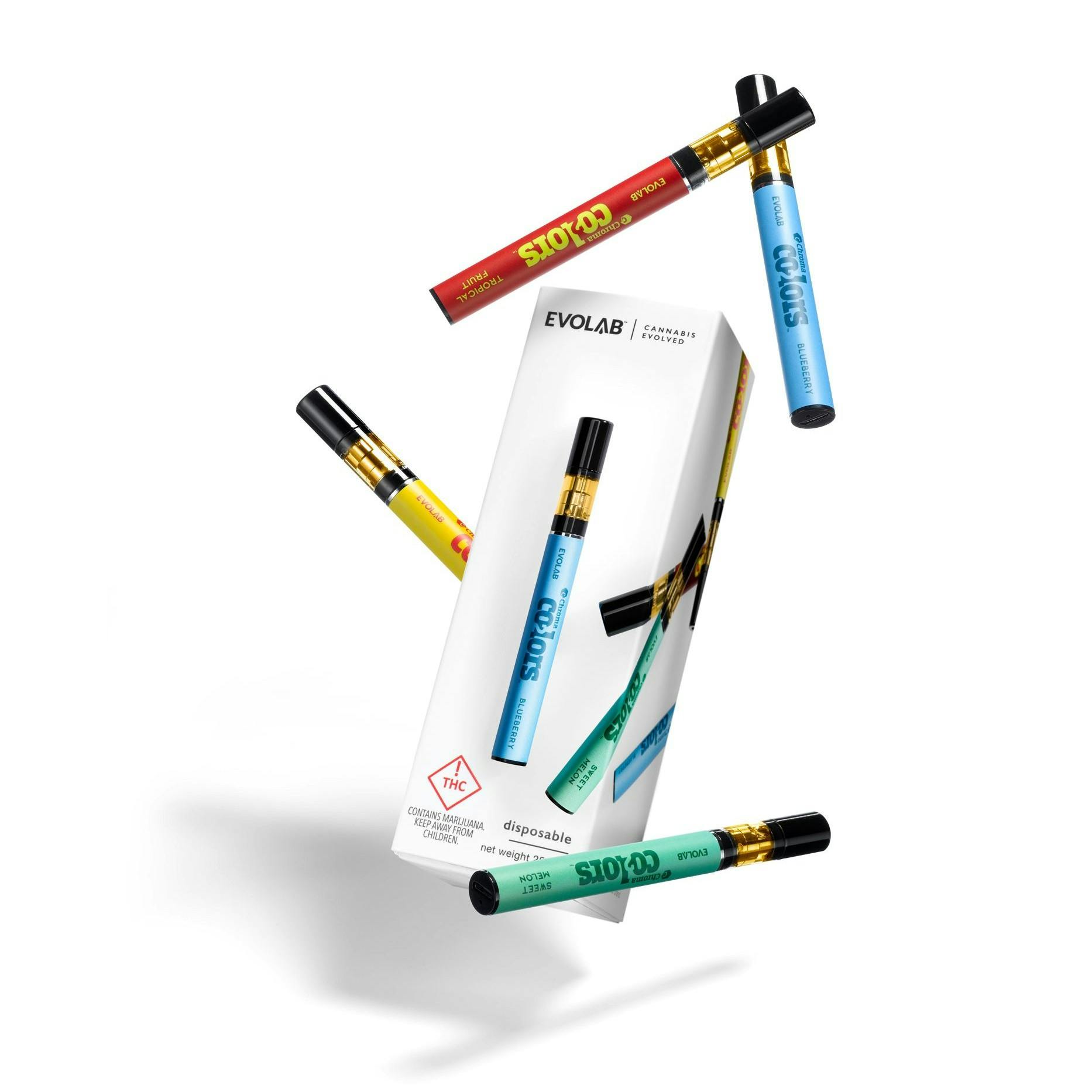 Evolab: Blueberry Colors Disposable Pen 1g | Leafly