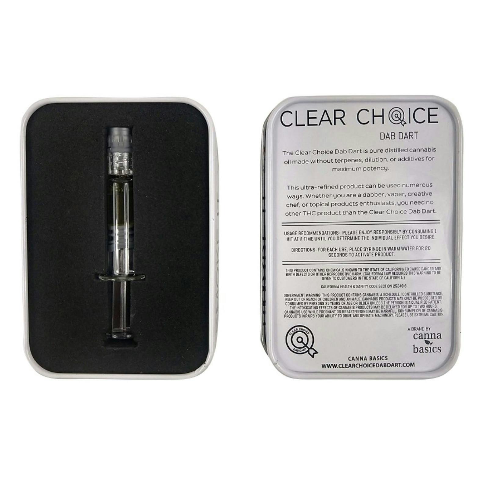 CANNA BASICS: CLEAR CHOICE Dab Dart | Leafly